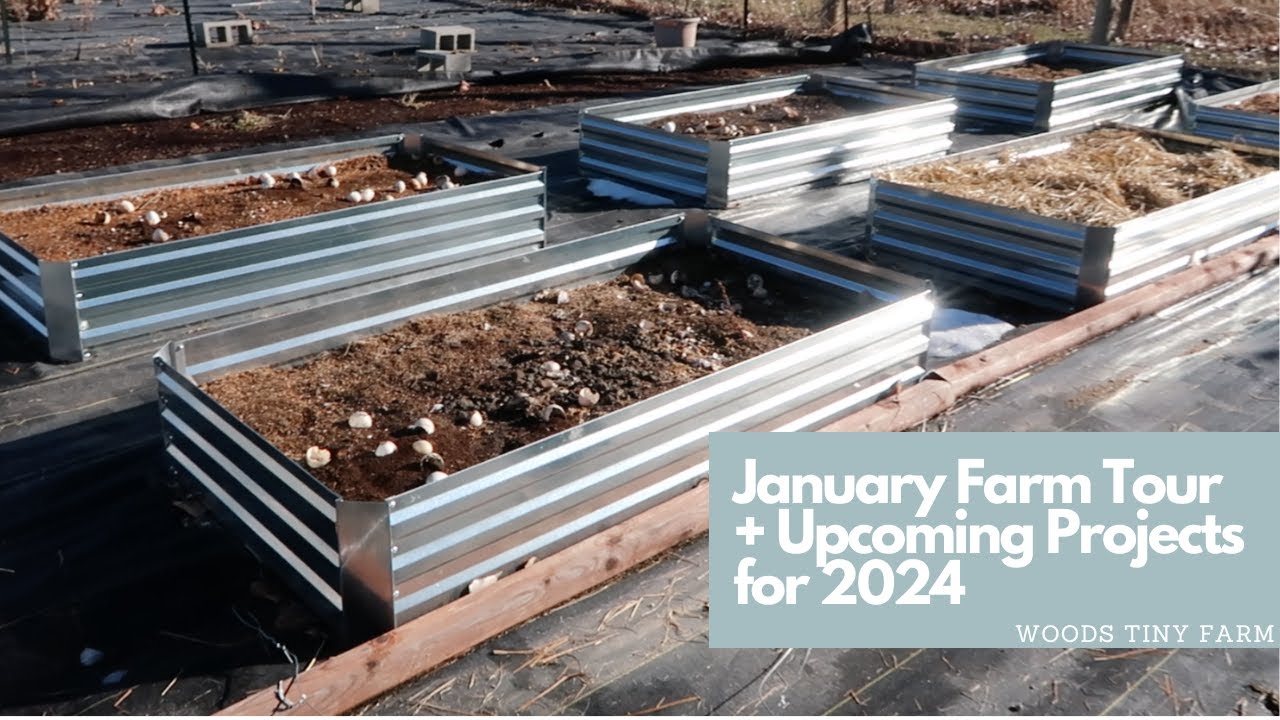 👩‍🌾🐔January Farm Tour and Projects for the 2024 Season - YouTube