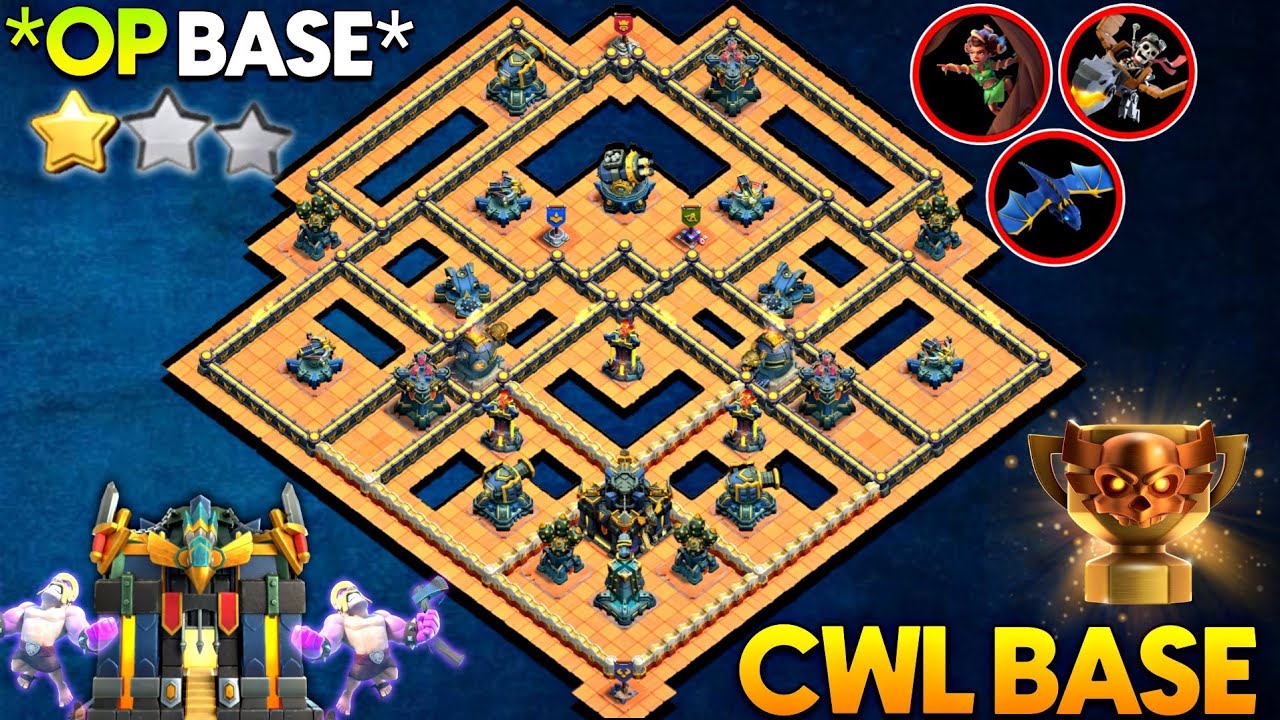 OP CWL & WAR TOWN HALL 17 BASE LINK| NEW TH17 CWL BASE FOR CHAMPION ...