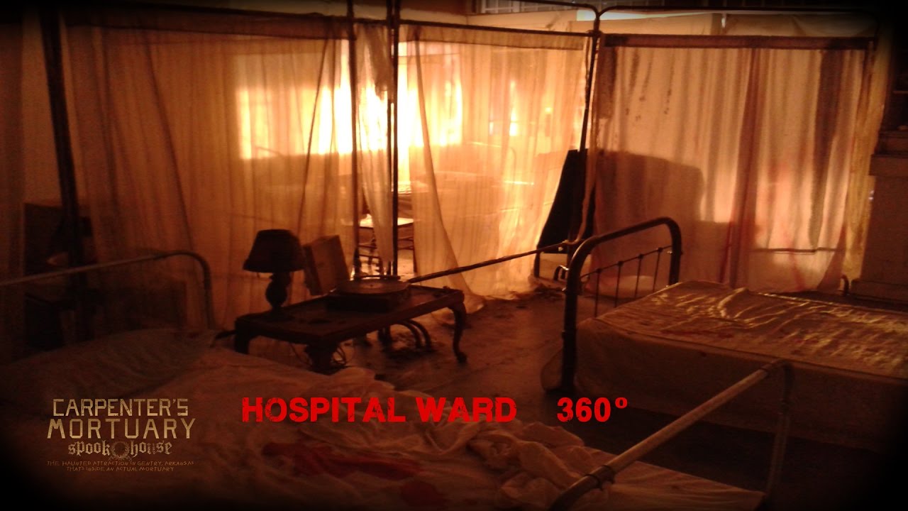 360° "Hospital Ward" ~ Carpenter's Mortuary Spook House - YouTube
