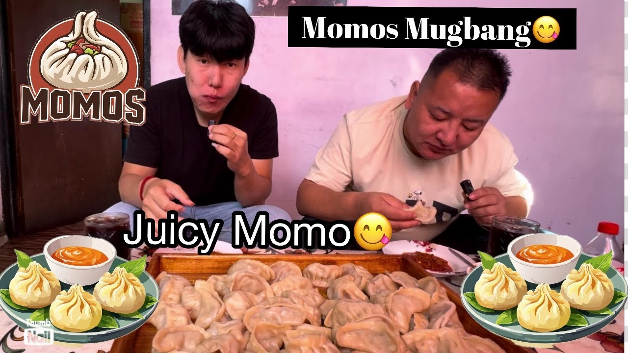 First time Momo mubang||two brothers||juicy momo😋||tibetan vlogger ...