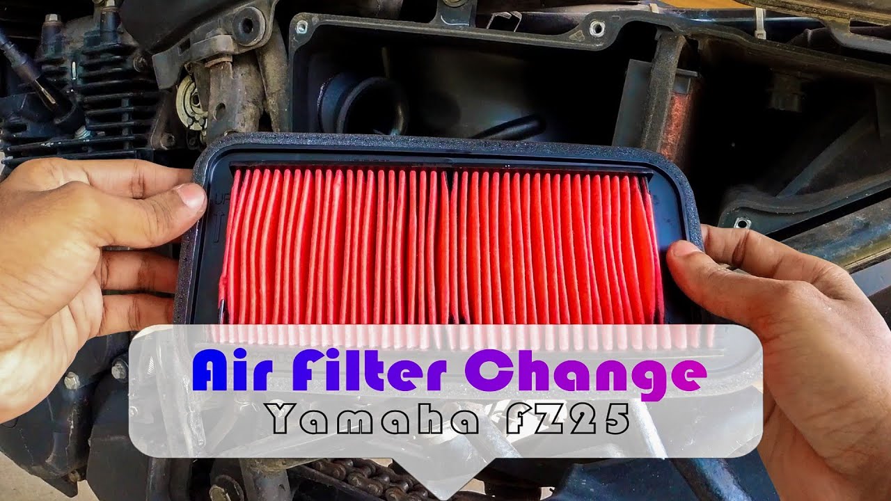 Air Filter Replacement - Step By Step Guide || Yamaha FZ25 - DIY ...