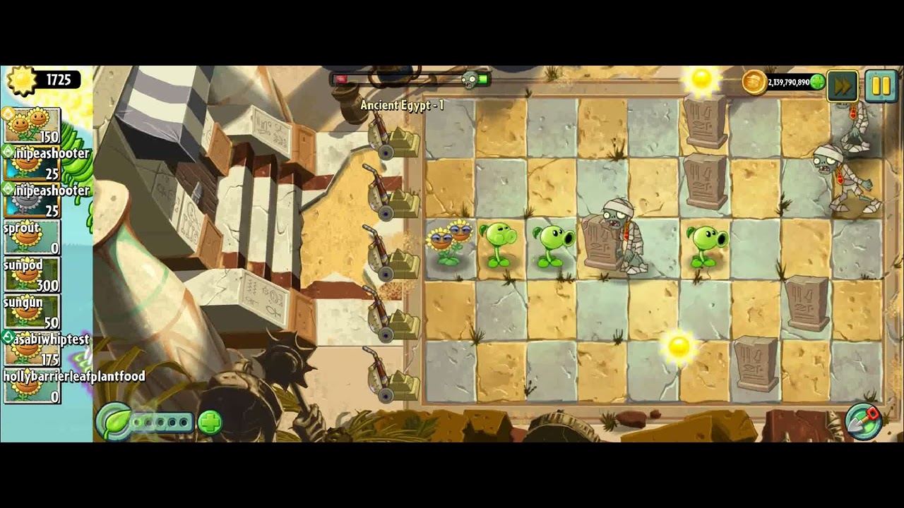 Mini Peashooter in International Gameplay - PvZ 2 Time Rift - YouTube