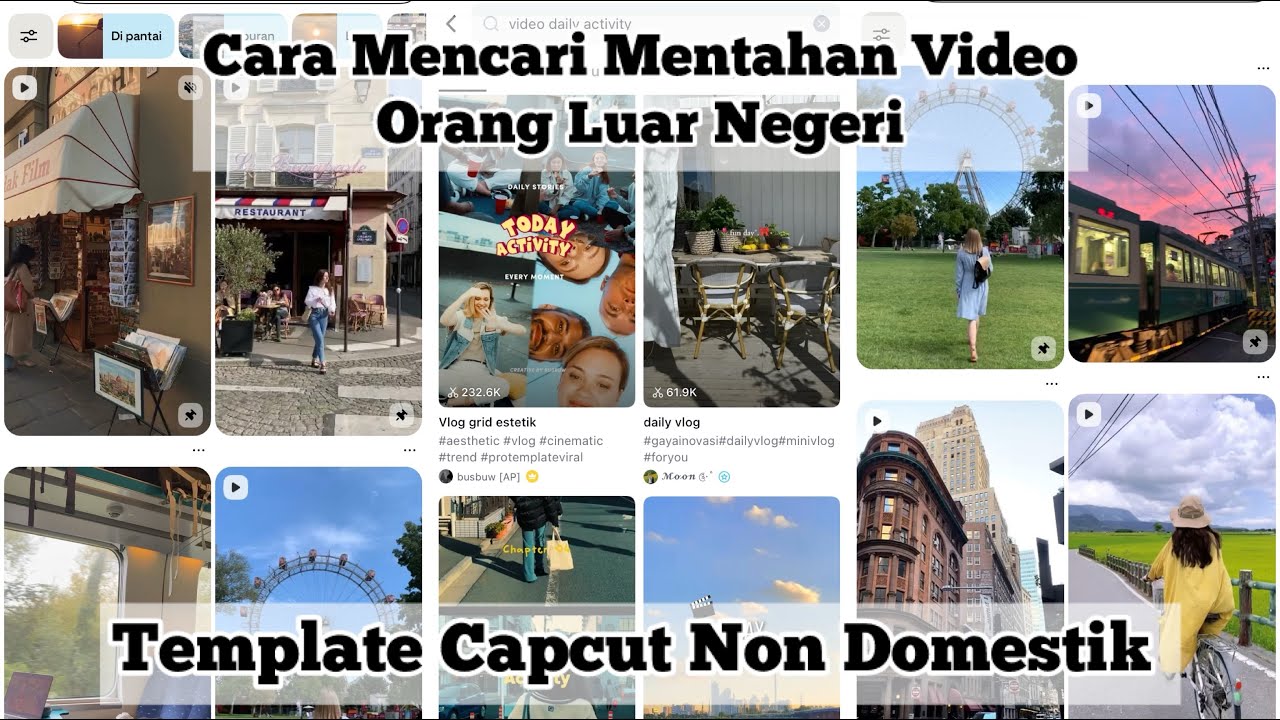 Cara Mencari Mentahan Video dan Foto Orang Luar Negeri || Template ...