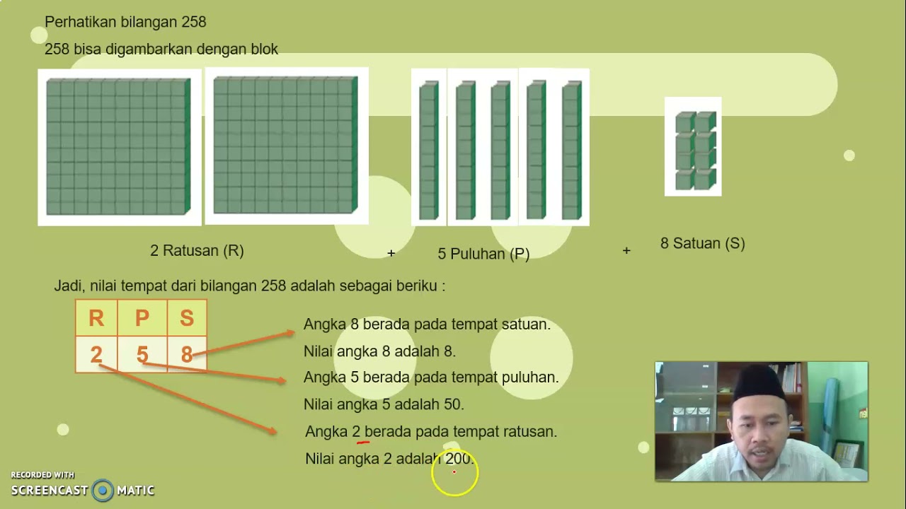 Matematika nilai tempat, ratusan, puluhan, dan satuan - YouTube