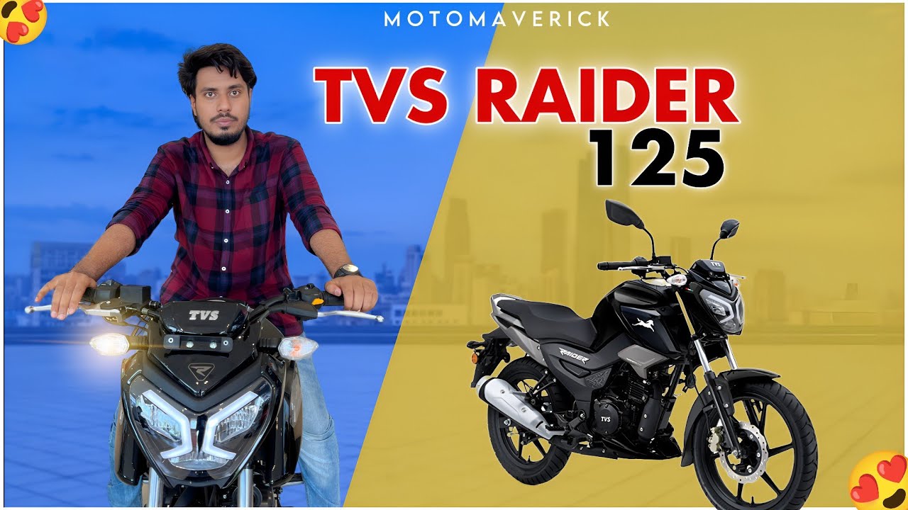 Tvs Raider 125 Double Seat Disc Model Bike Full Review in Telugu - YouTube