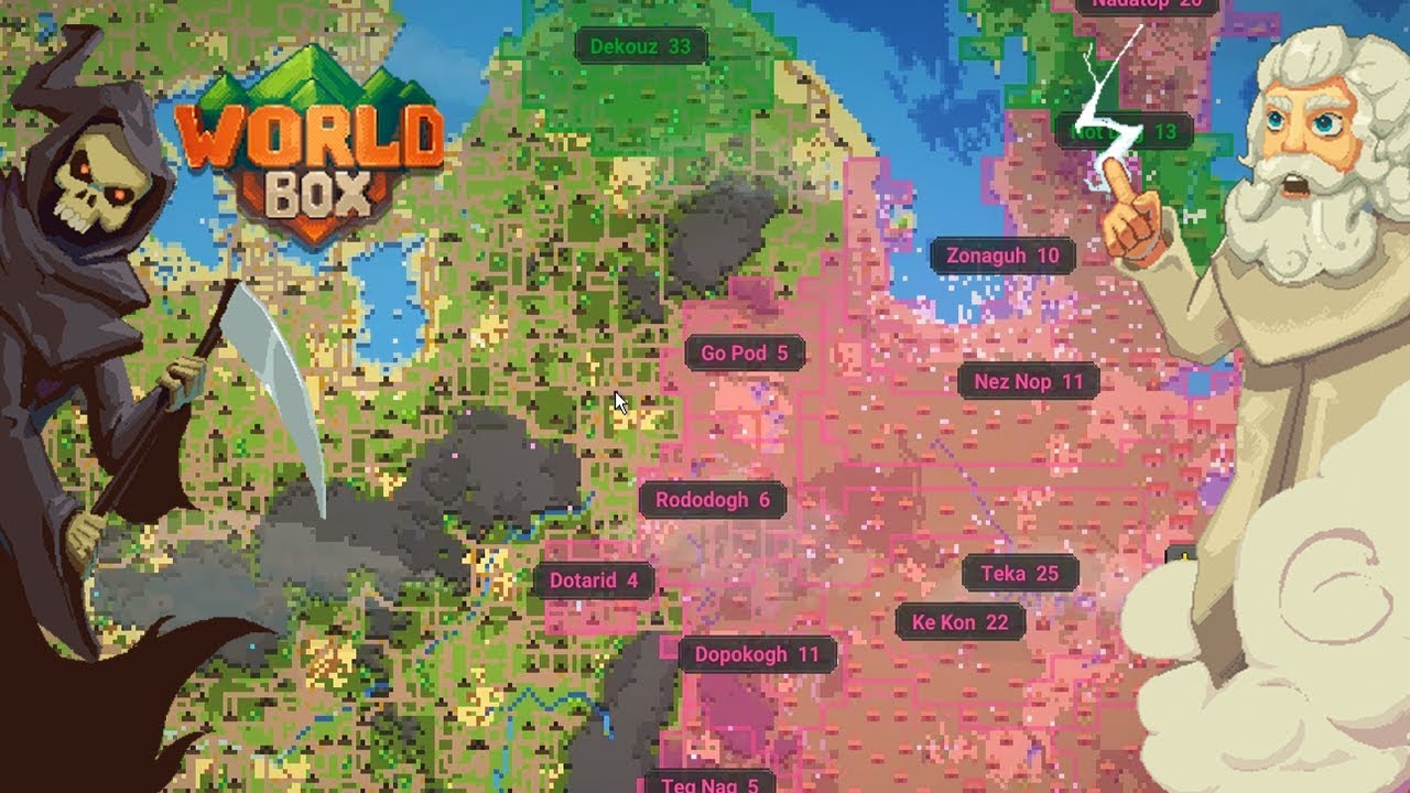 Super WorldBox - 激しくなったAIの挙動なら人間がオークに勝てる説は - YouTube