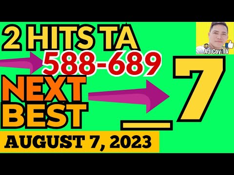 🔴2HITS 588,689 TARGET|NEXT BEST NUMBER TODAY SWERTRES HEARING #AJCOYTV ...