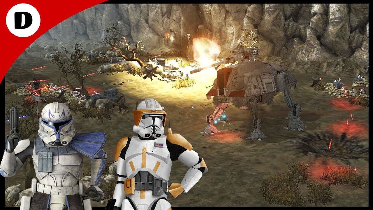 BATTLE OF BALMORRA ~ Clone Last Stand - Men of War Star Wars Mod - YouTube