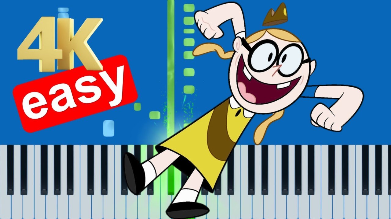 The Mighty B! Theme Song (Slow Easy Medium) Piano Tutorial 4K - YouTube