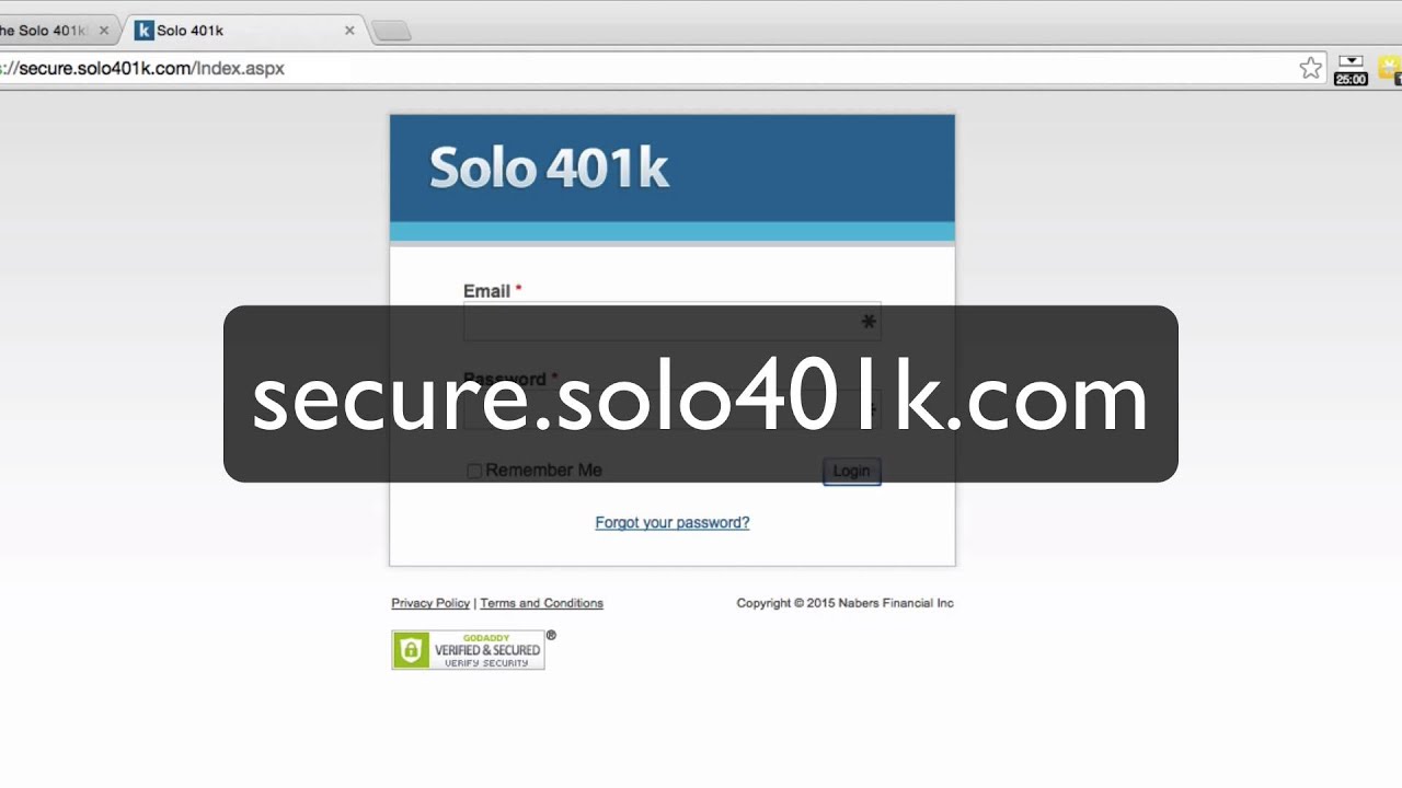 How to Log in to your Solo 401k Dashboard - YouTube