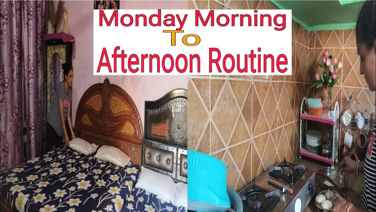 🌅Monday Morning To Afternoon Routine With Two Kids | Indian housewife ...