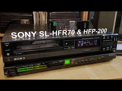 Sony SuperBeta VCR & HiFi Processor (Model SL-HFR70 & HFP-200)