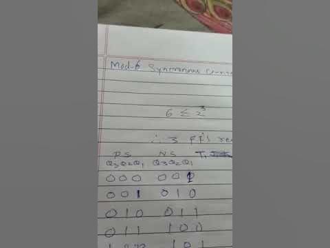 Mod 6 Synchronous counter part 1 - YouTube