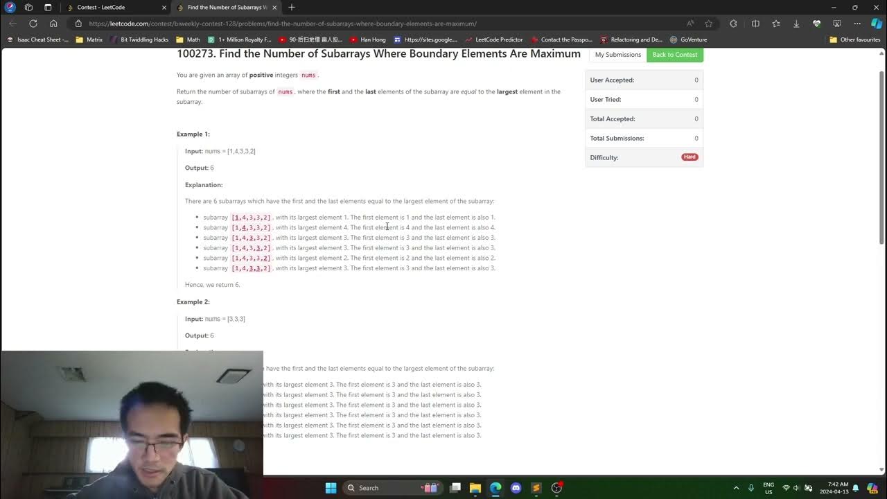 Leetcode Biweekly Contest 128 Youtube 9305