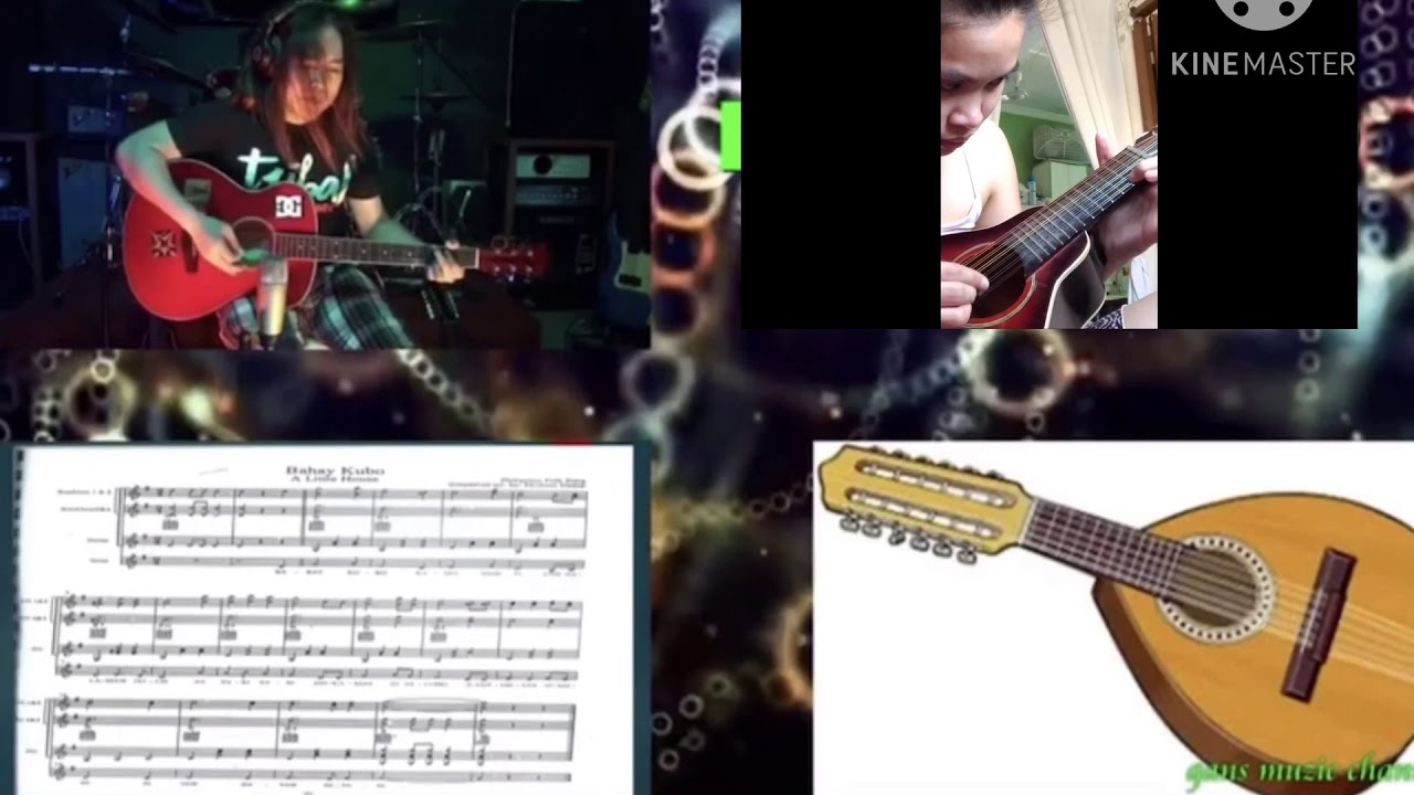 BAHAY KUBO| RONDALLA - GUITAR & BANDURIA 1 ( Philippine Folk Song ...