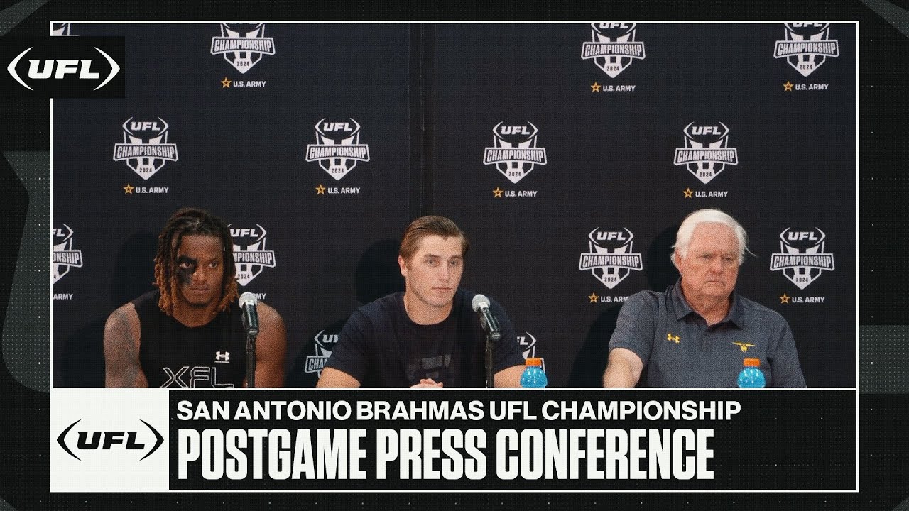 San Antonio Brahmas UFL Championship postgame press conference | United ...