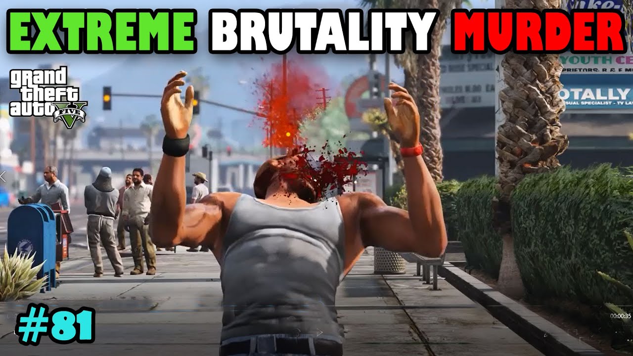 GTA 5 realistic kills deaths | GTA 5 Brutality Killing Slow Motion ...