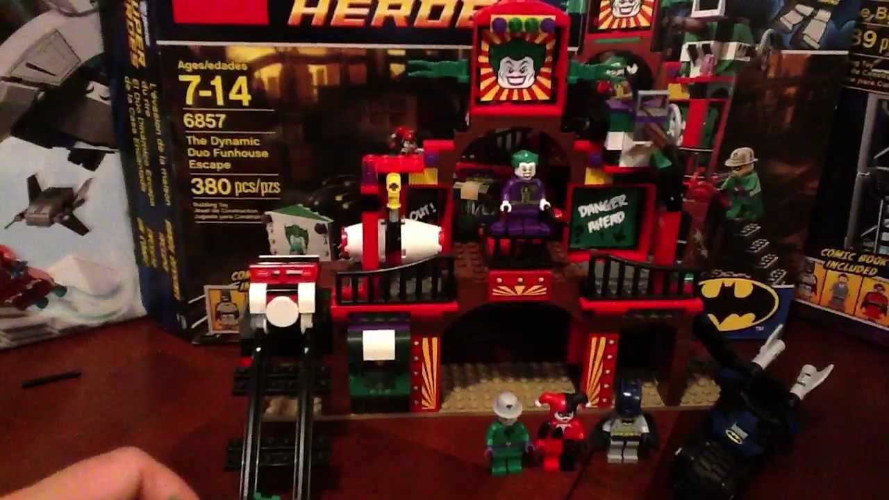 Lego DC Super Heroes Batman The Dynamic Duo Funhouse Escape Set # 6857 ...