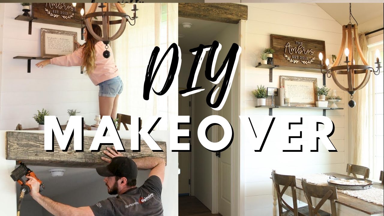 DIY Dining Room Makeover on a Budget - YouTube
