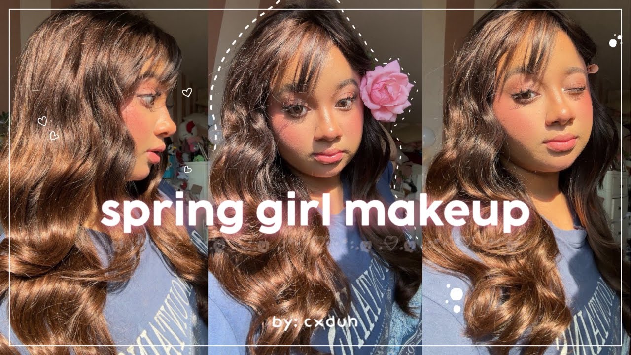 🌸 | spring girl makeup tutorial - YouTube