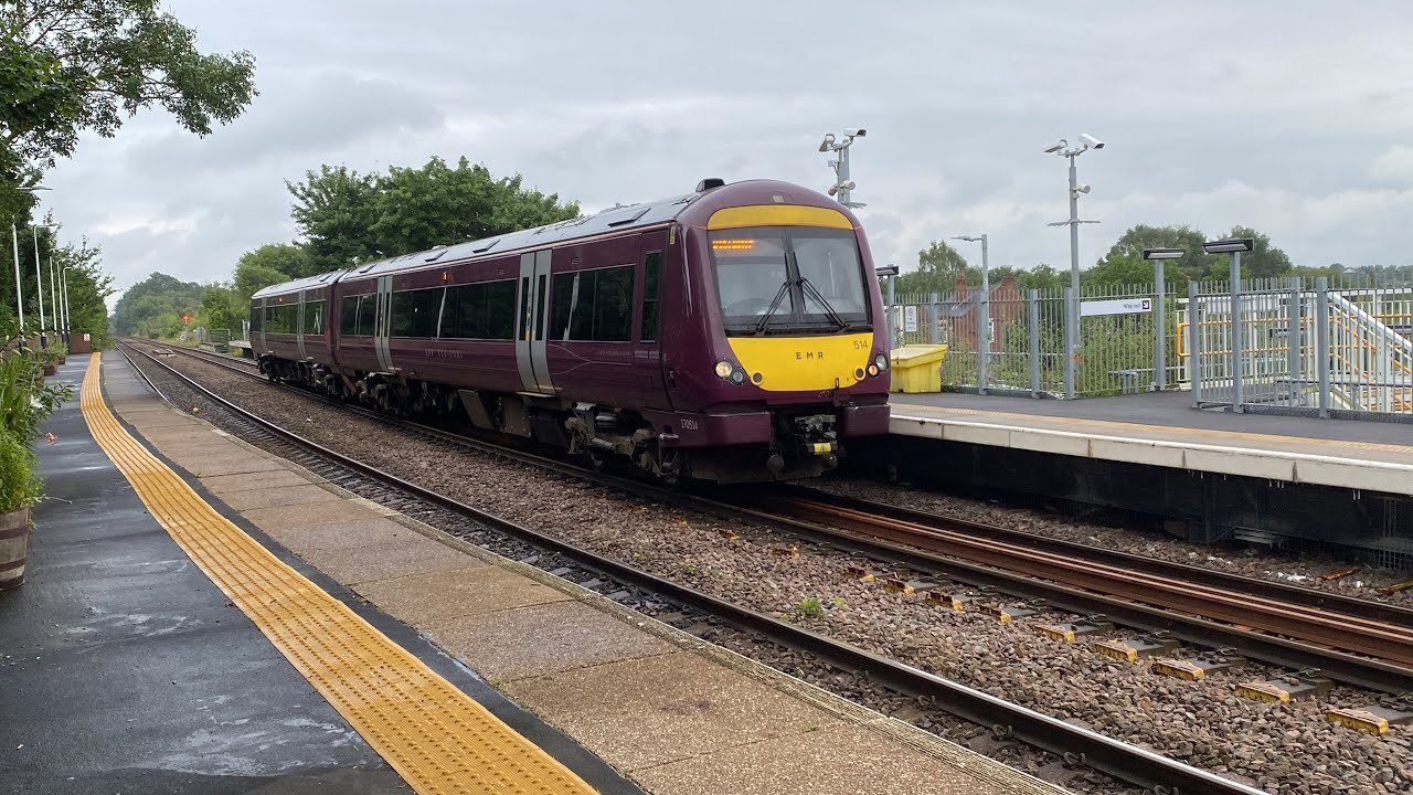 170514 EMR 2K23 Peterborough to Doncaster 18:10 7L platform 2 Lea Road ...