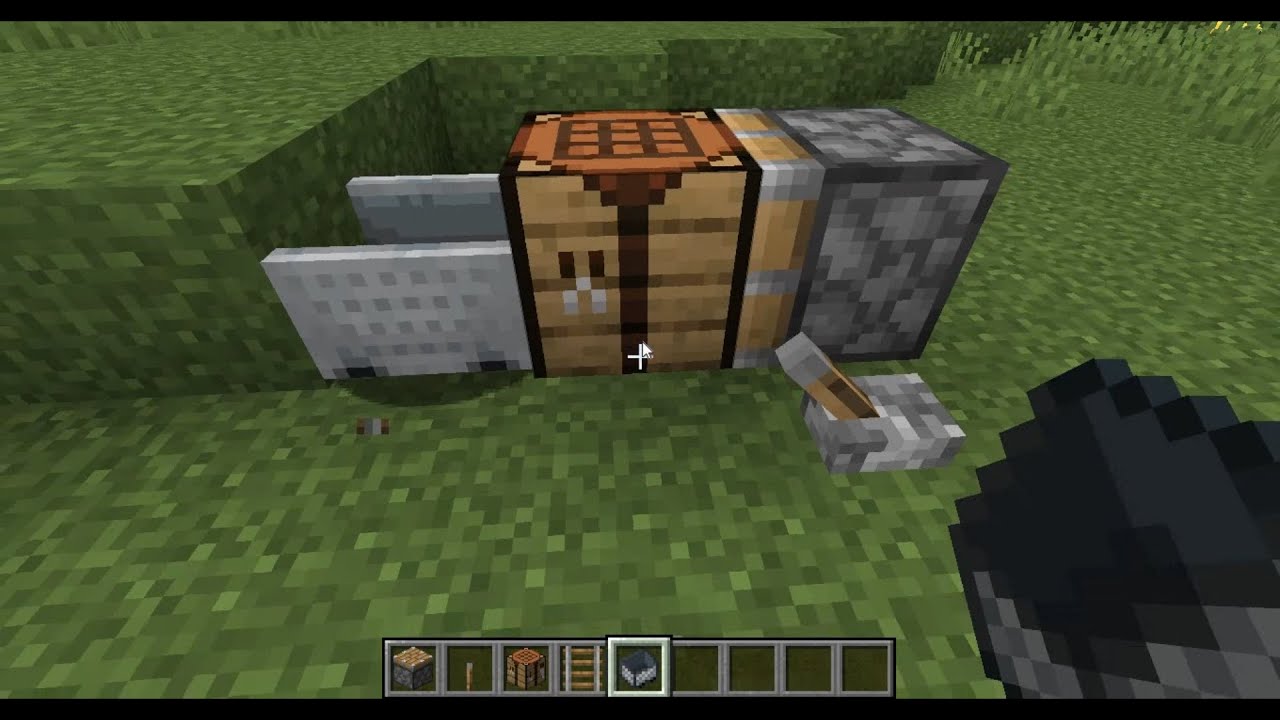 minecart + crafting table = ? - YouTube