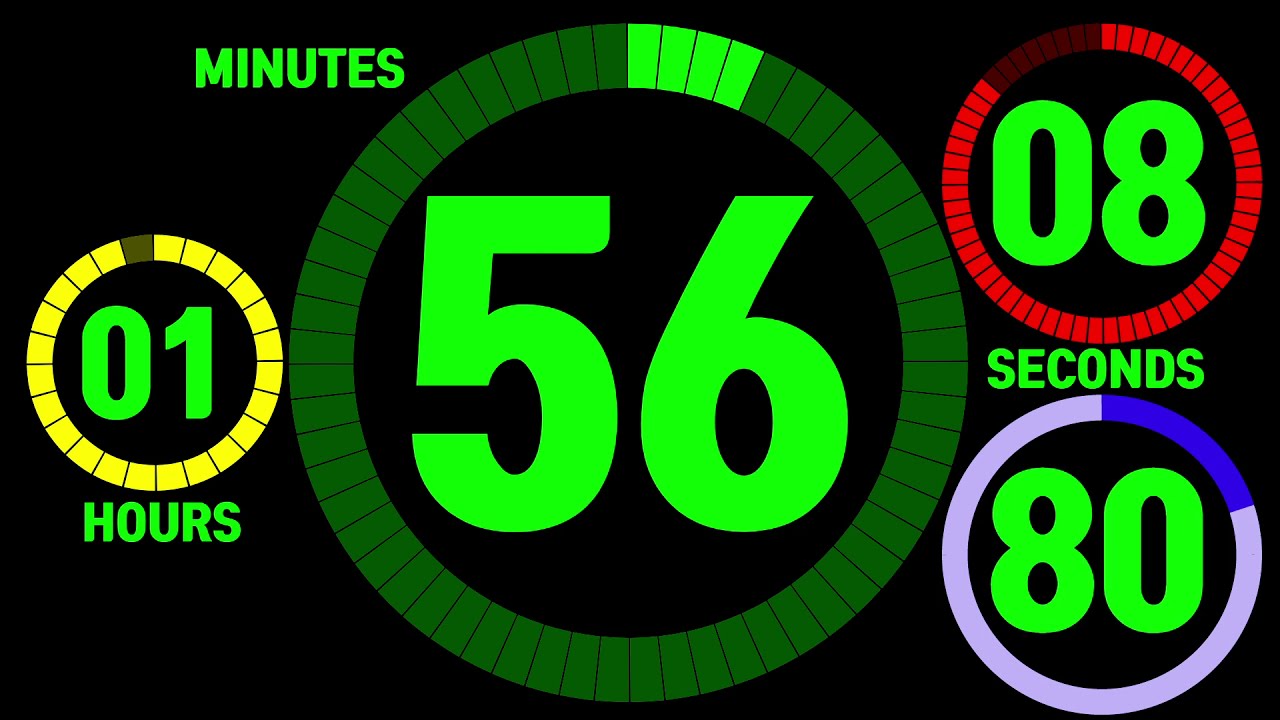[ 20x speed ] colorful circle 2 hour timer countdown alarm🔔 - YouTube