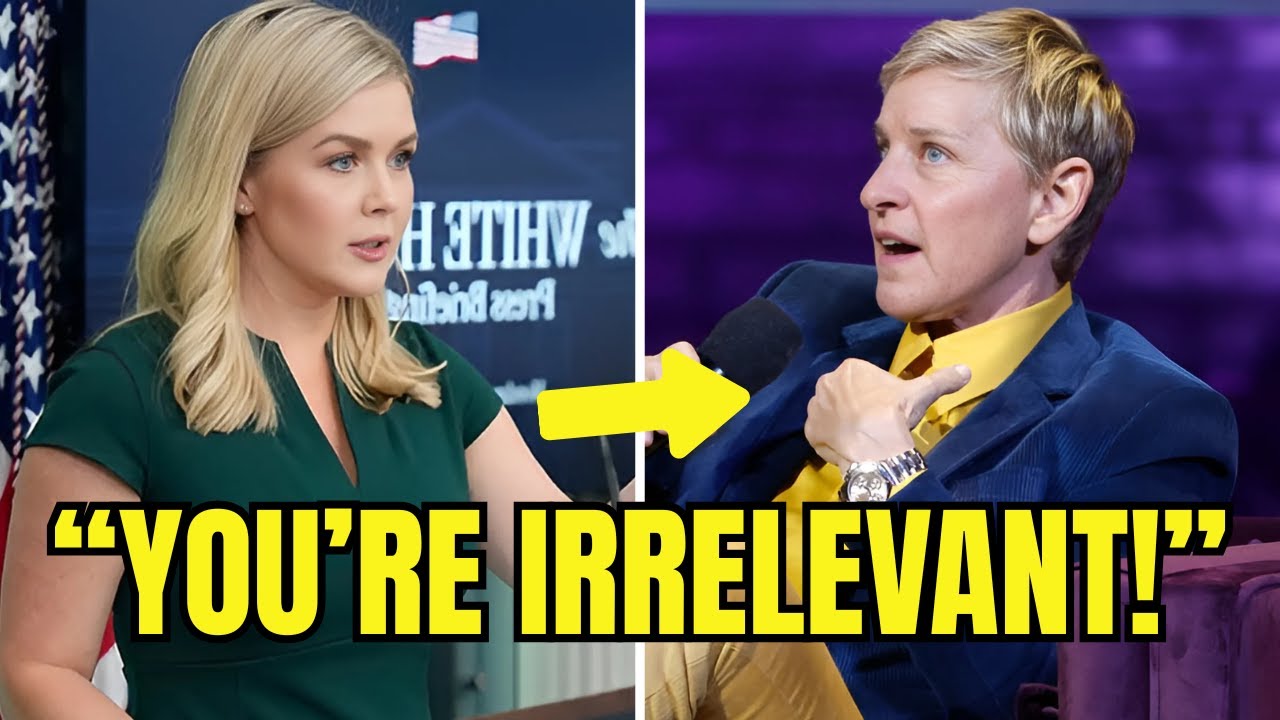Karoline Leavitt SLAMS Ellen DeGeneres in AWKWARD Live Interview! - YouTube