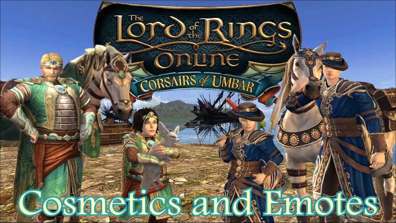 LOTRO Corsairs of Umbar Expansion Cosmetics and Emotes - YouTube