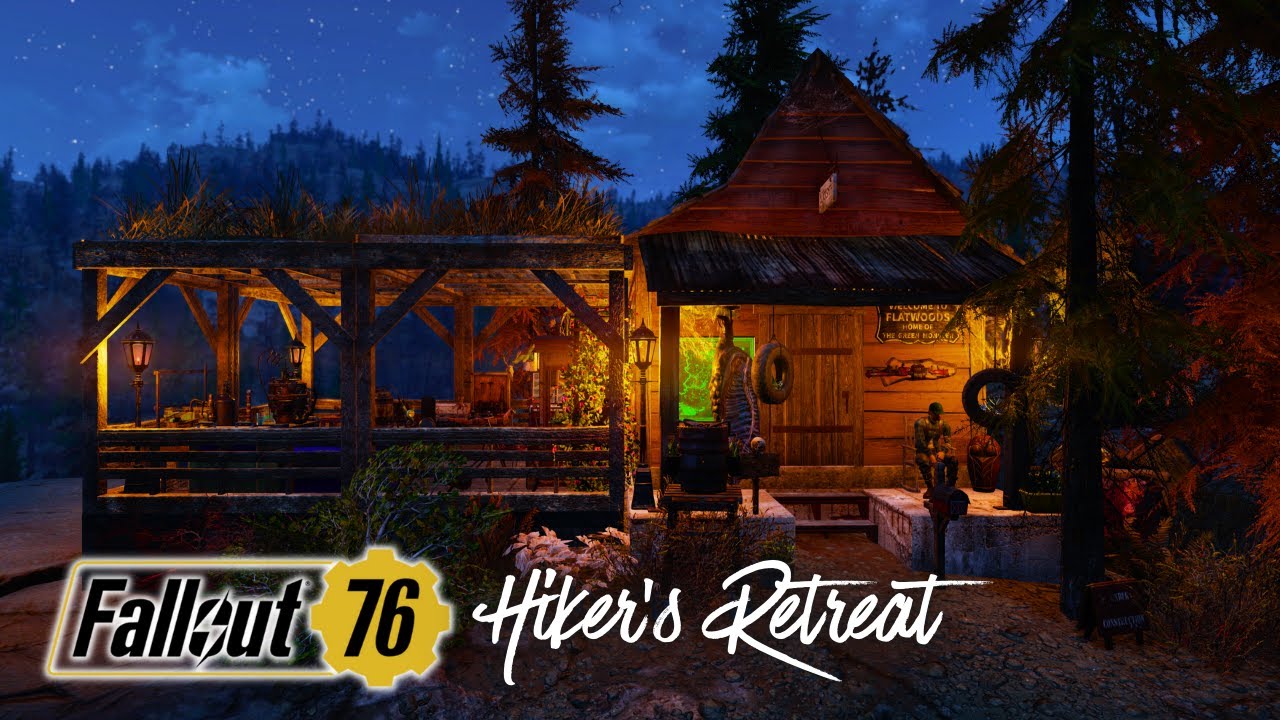 FALLOUT 76 | Hiker's Retreat | TOOL SHED PREFAB | CAMP BUILD - YouTube