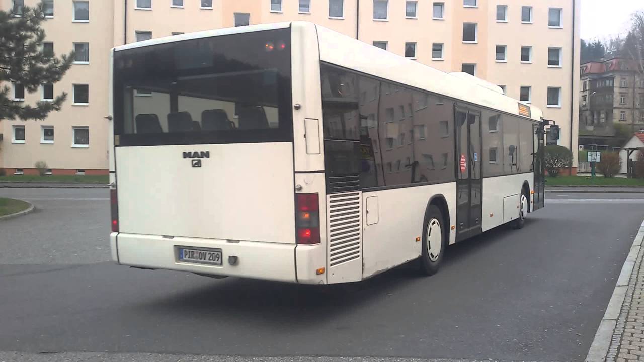 MAN NÜ 313 am Busbahnhof Sebnitz - YouTube