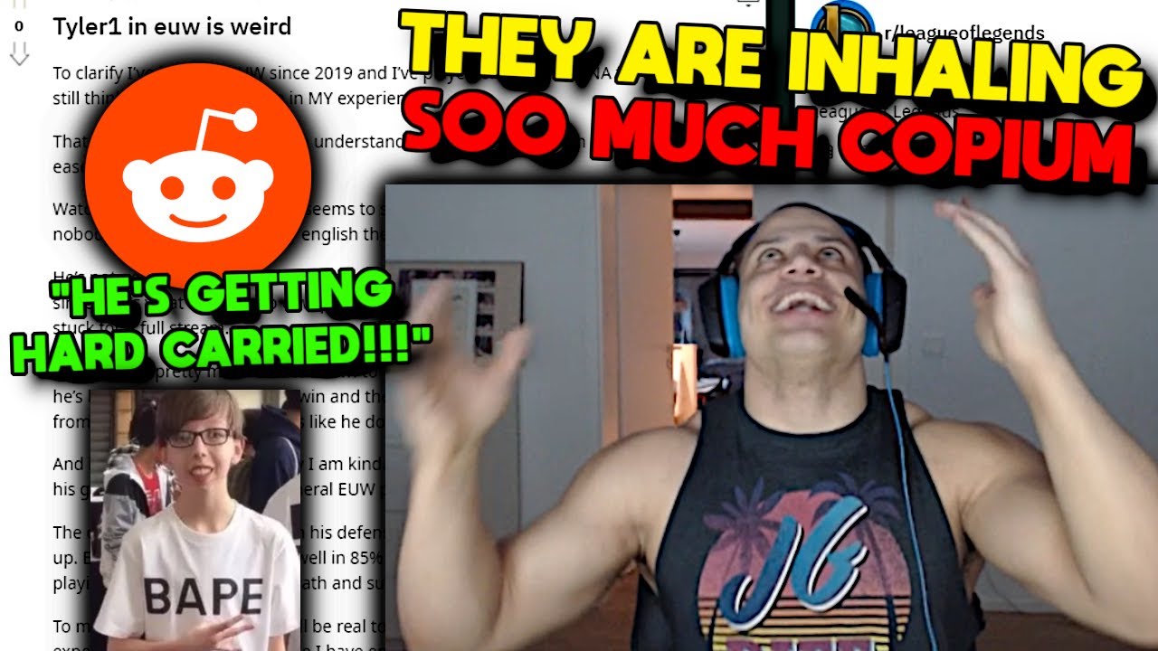 Tyler1 Reacts to Reddit CRYING over His Success in EU - YouTube