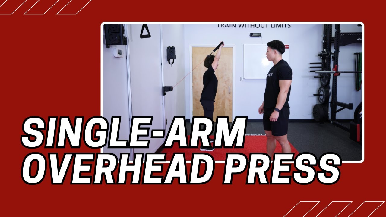 Single-Arm Overhead Press | Cable Machine Exercise - YouTube