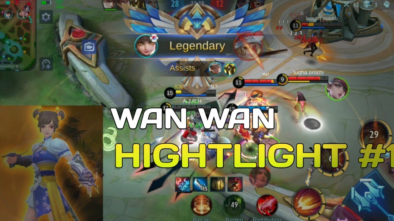 Wan Wan gameplay and Build | Hightlight #1 - MOBILELEGENDSBANGBANG ...
