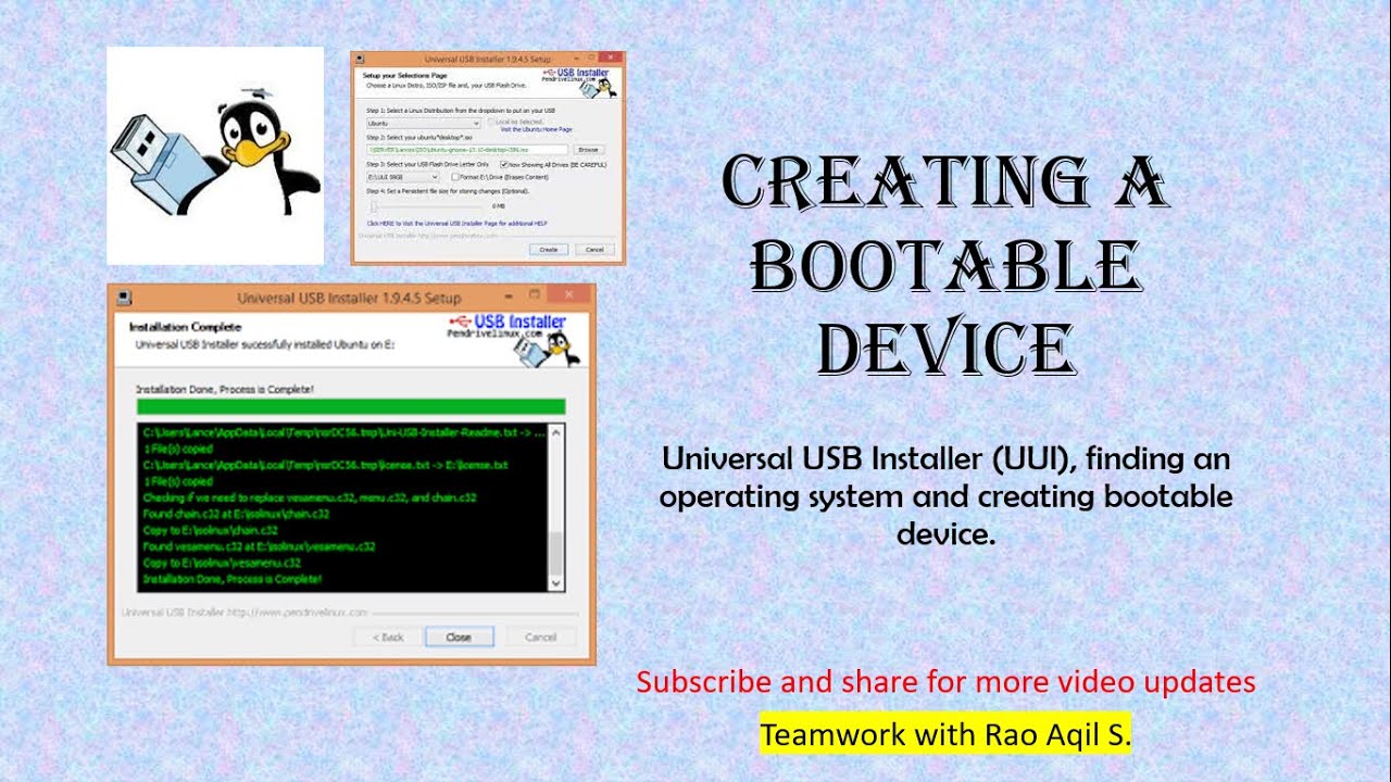 Creating A Bootable Device - YouTube