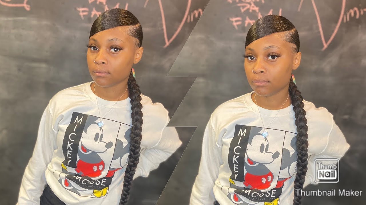 Swoop Braid Ponytail - YouTube