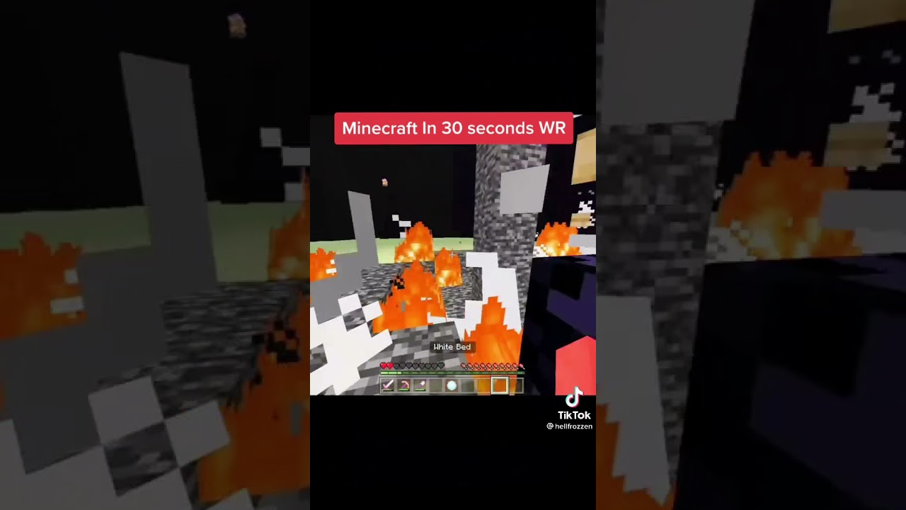 Minecraft In 30 Seconds World Record - YouTube