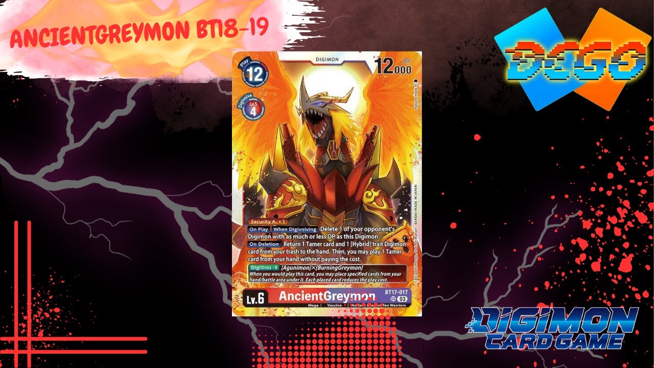 [Duelos DCGO] Ancientgreymon - Digimon TCG - YouTube