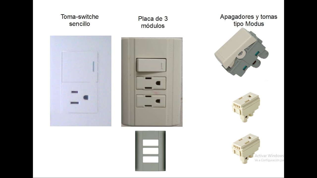 Así se conectan 2 tomas y 1 switche en una sola caja - YouTube