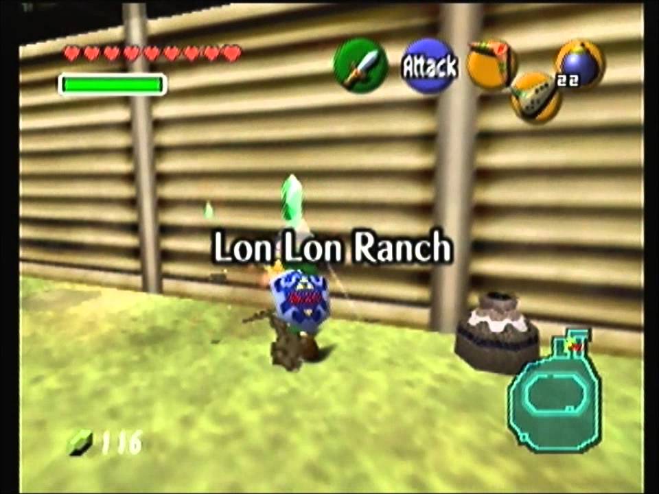 Zelda Ocarina Of Time - 100% Walkthrough part 12 MARIO'S RANCH - YouTube