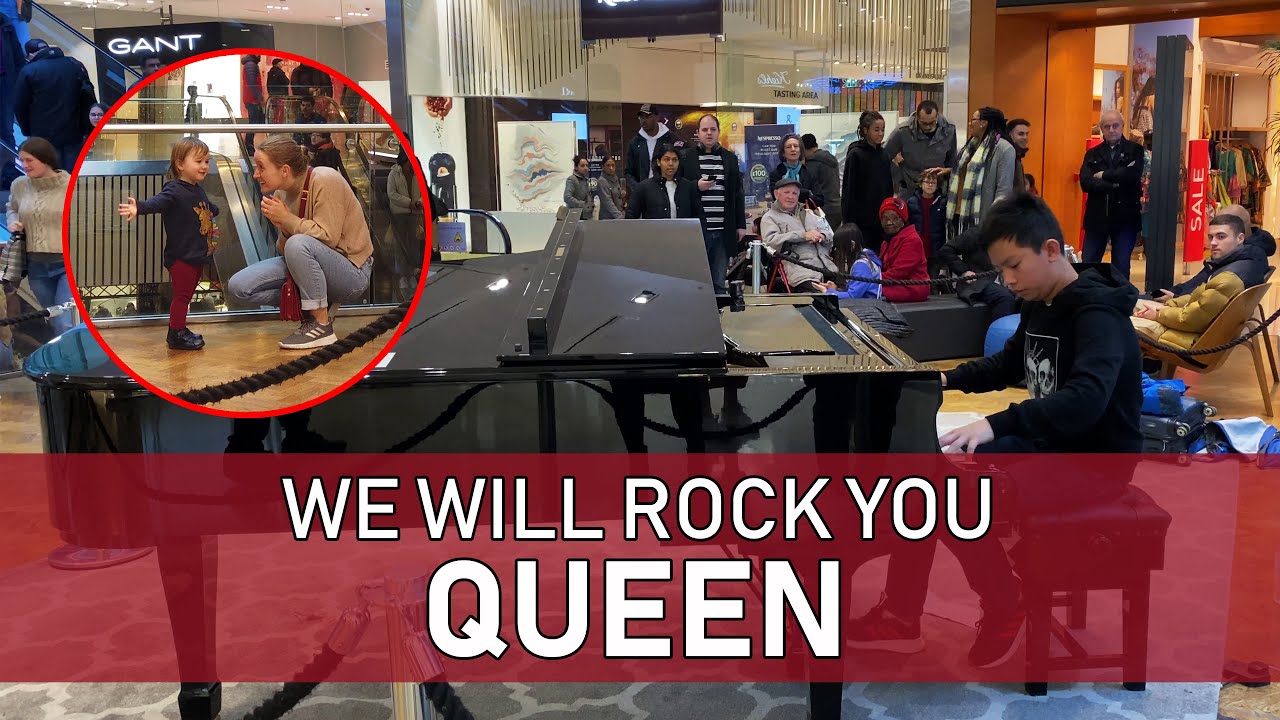 Young Toddler Rocks Queen We Will Rock You at Westfield Stratford City ...