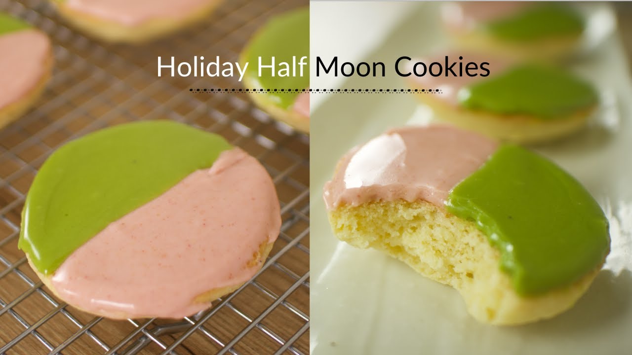 Holiday Half Moon Cookies Recipe [Gluten Free Option] - YouTube