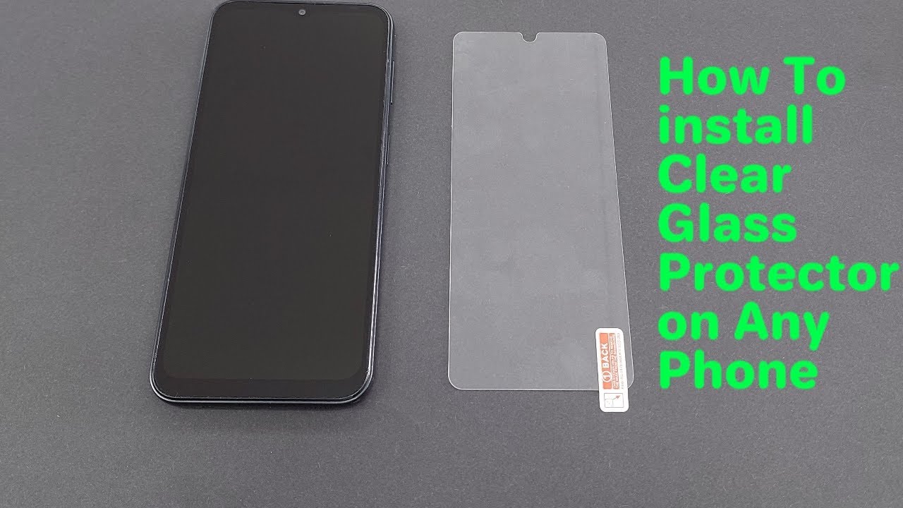 How To install Clear Glass Protector on Any Phone - YouTube