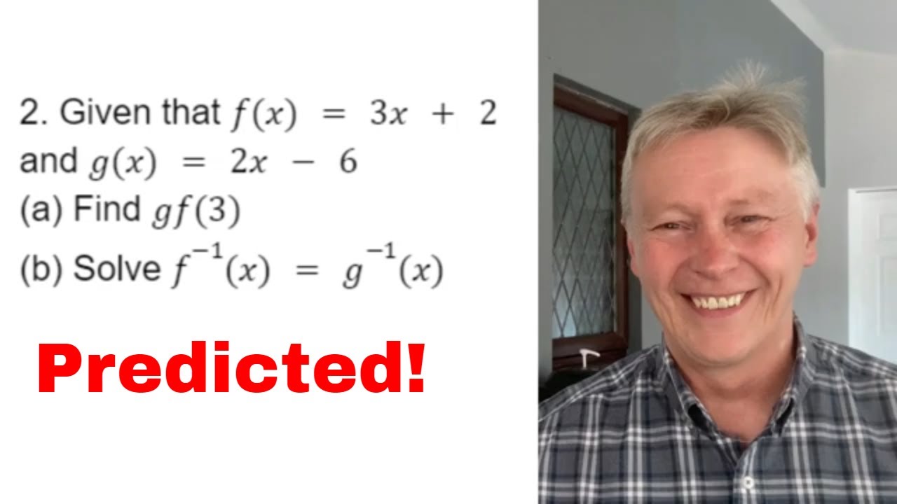 GCSE Maths Predicted Hard Question 2023 Functions - YouTube