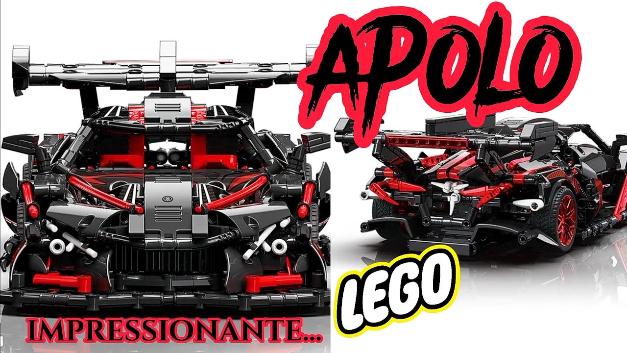linda miniatura de bloco de montar LEGO/ IMPRESSIONANTE CARRO APOLO ...