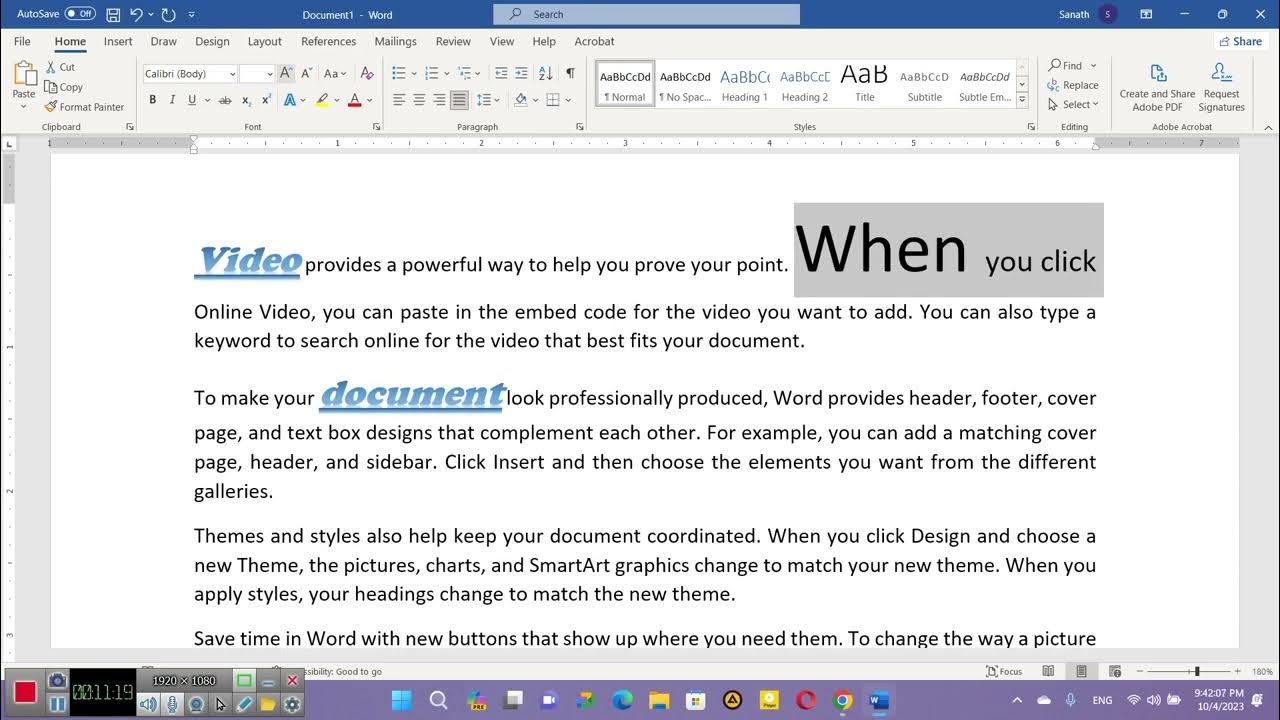 MS WORD practical - YouTube