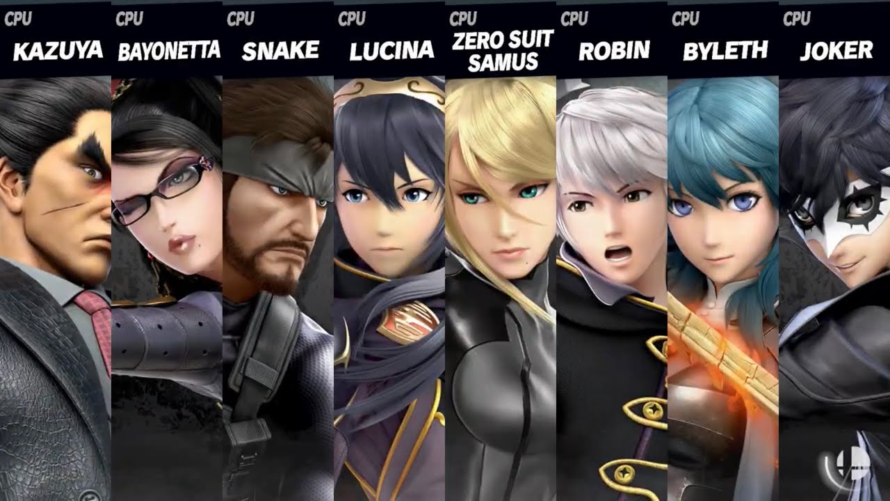 Super Smash Bros. Ultimate - Black clothing characters from movies and ...