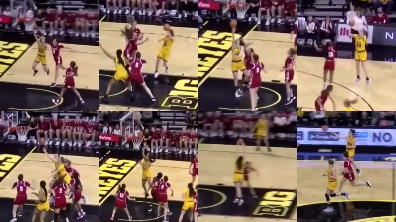 2nd Q - Iowa Ball 2.0 - Clark Goes Bonkers & Iowa's Incredible Ball ...