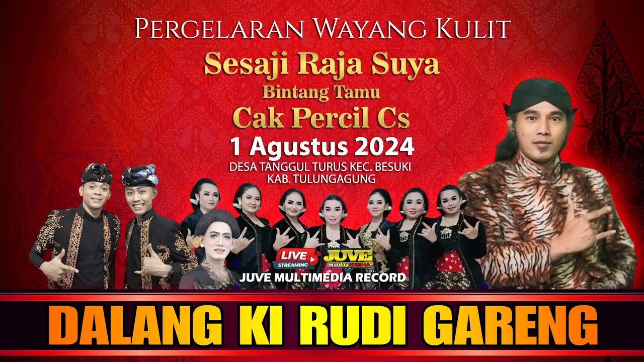 LIVE STREAMING WAYANG KULIT KI RUDI GARENG - 1 AGUSTUS 2024 - feat Cak ...
