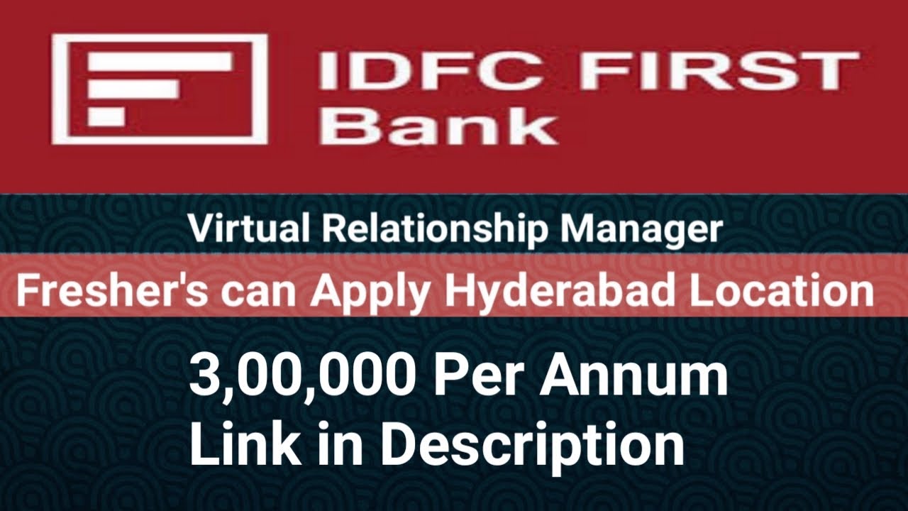 Virtual Relationship Manager idfc first bank careerbuilderjobs virtual-relationship-manager-idfc-first-bank-careerbuilderjobs